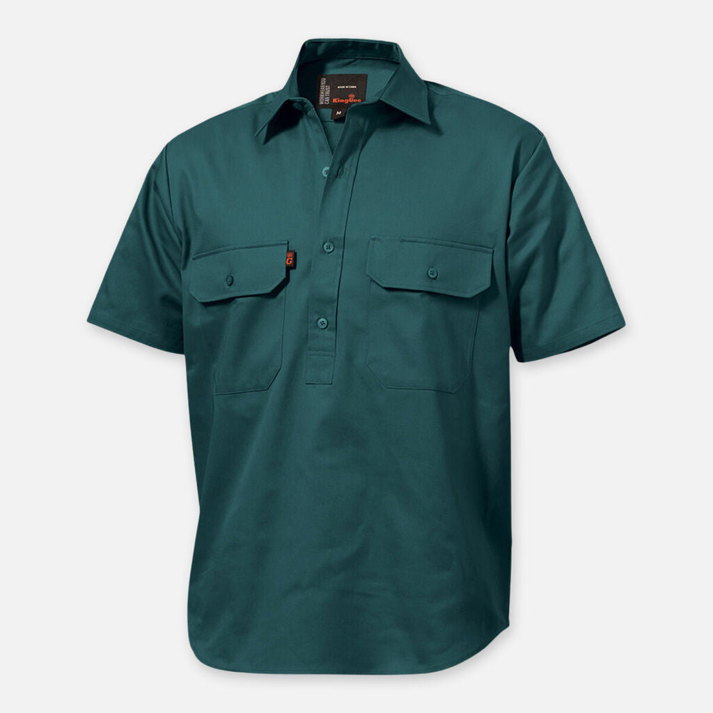 KingGee Originals S/S Closed Front Work Shirts | Cubic Uniforms