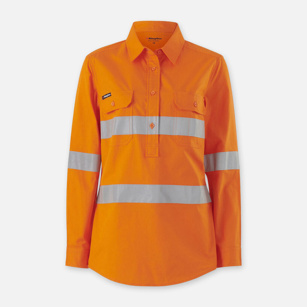 KingGee Womens Workcool Closed Front Shirts | Cubic Uniforms